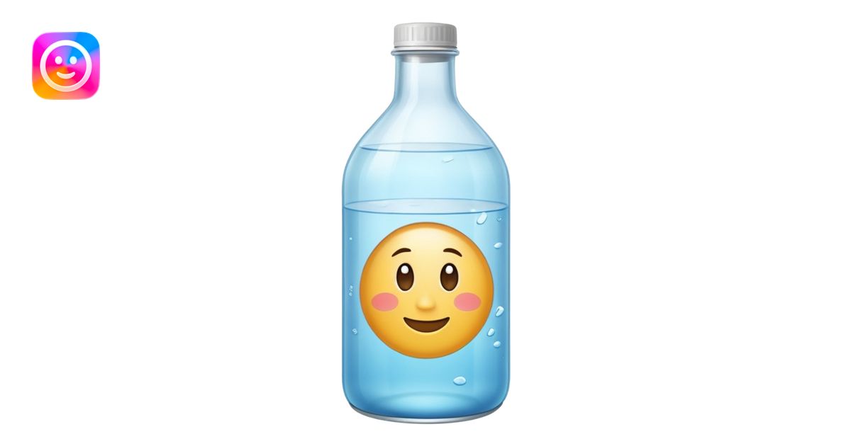 bottle with 2 litr text emoji | AI Emoji Generator