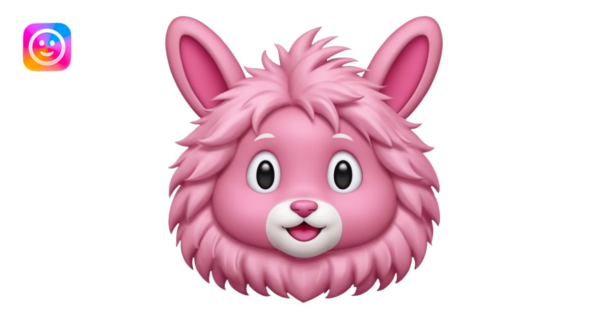 Labubu character, pink color, playful expression emoji | AI Emoji Generator