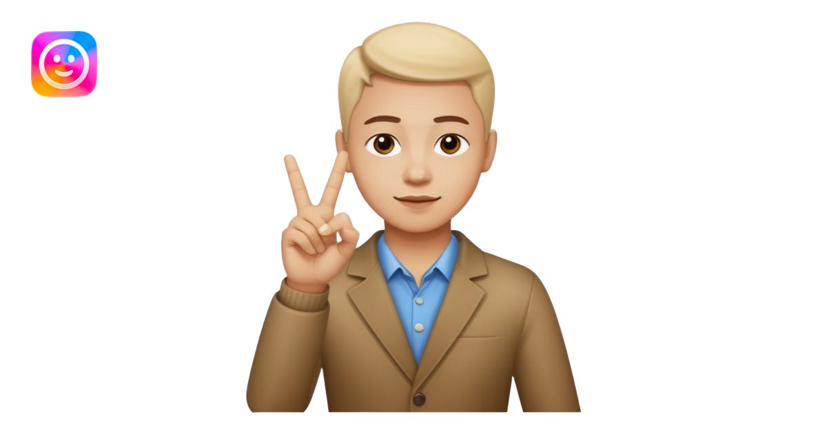 Establish a triangle hand gesture with both hands flat. emoji | AI ...