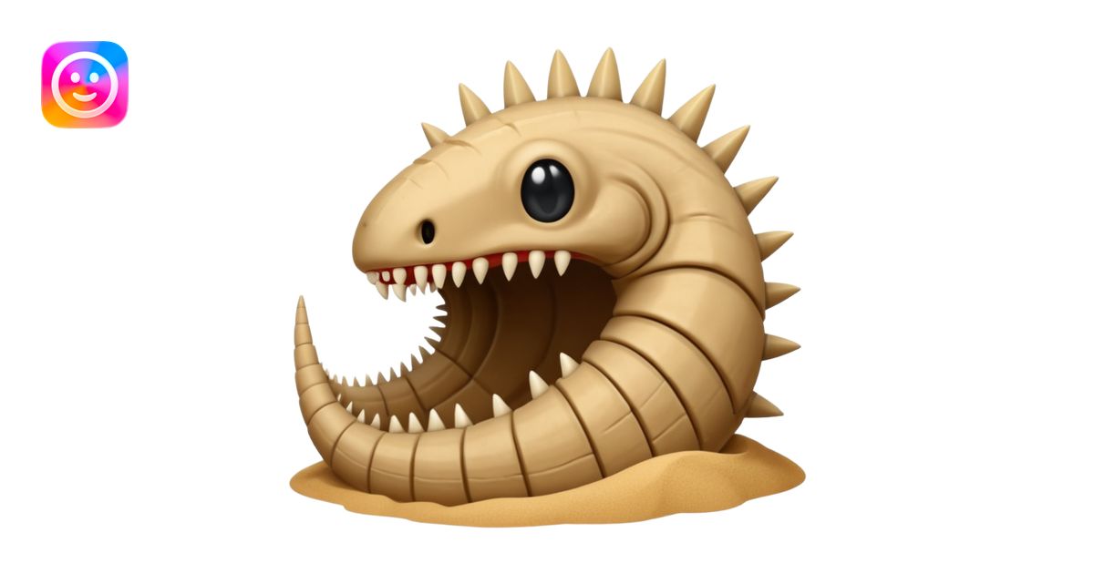 Sand worm from dune make the mouth a hole with long spiky teeth no eyes ...
