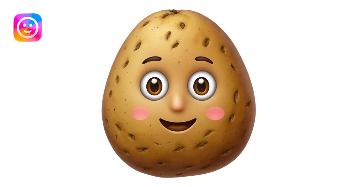 Potato, no face emoji | AI Emoji Generator
