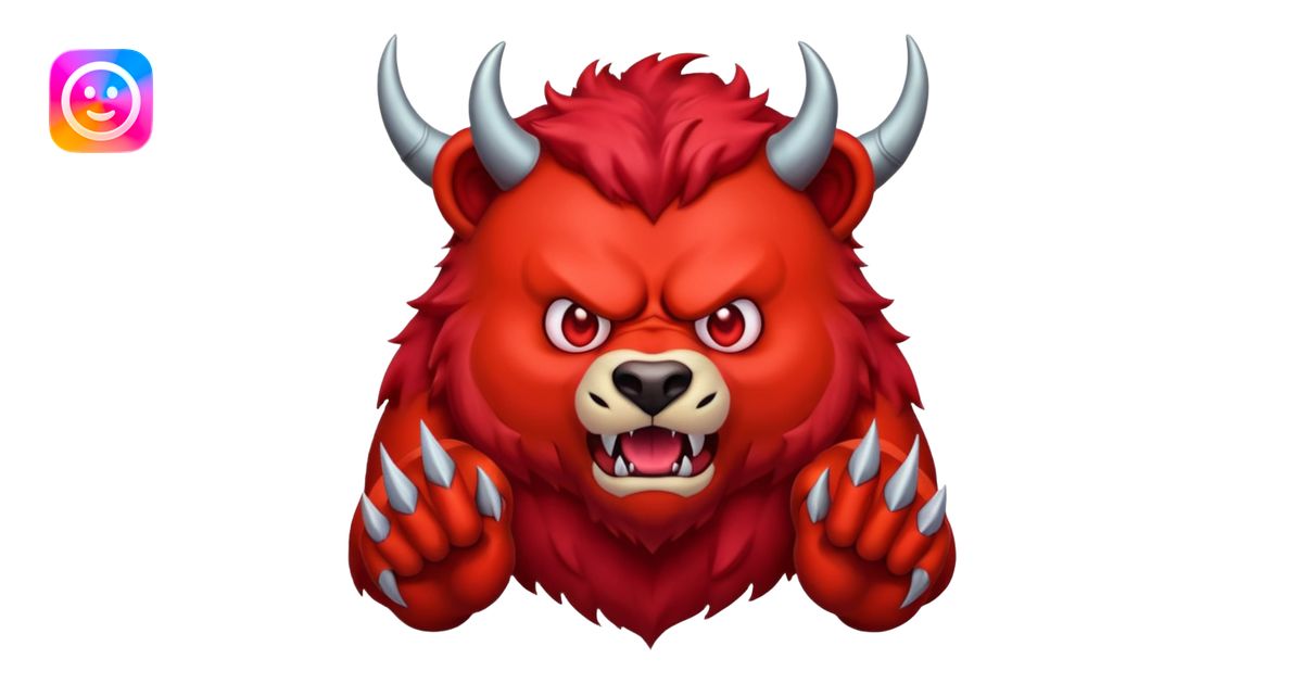 devil bear emoji | AI Emoji Generator