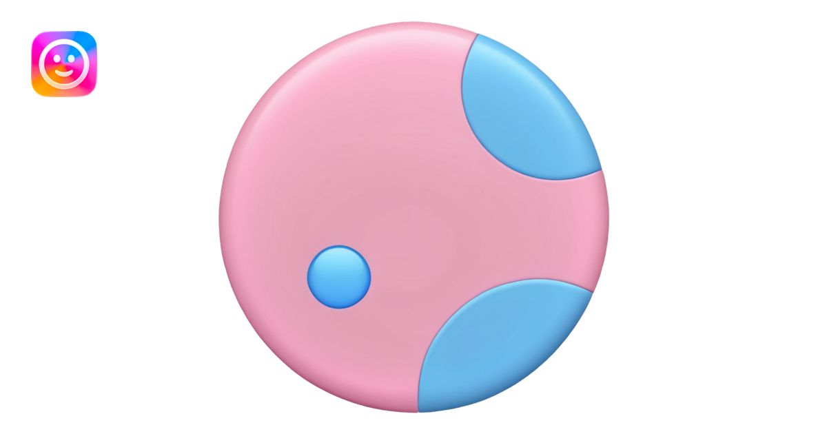pink and blue dot tight emoji | AI Emoji Generator