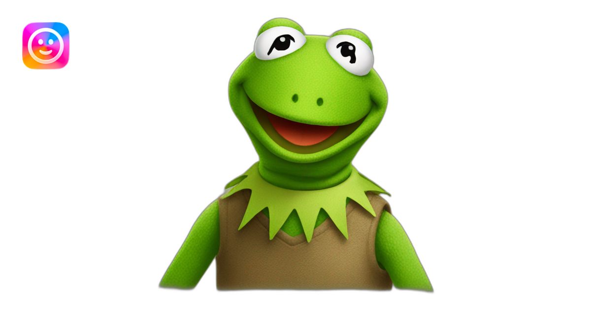 Kermit the frog emoji | AI Emoji Generator
