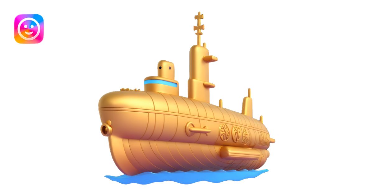 ancient golden Anunnaki submarine submerged decorated with ancient ...