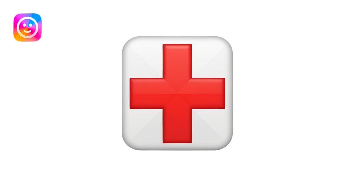 red cross icon emoji | AI Emoji Generator