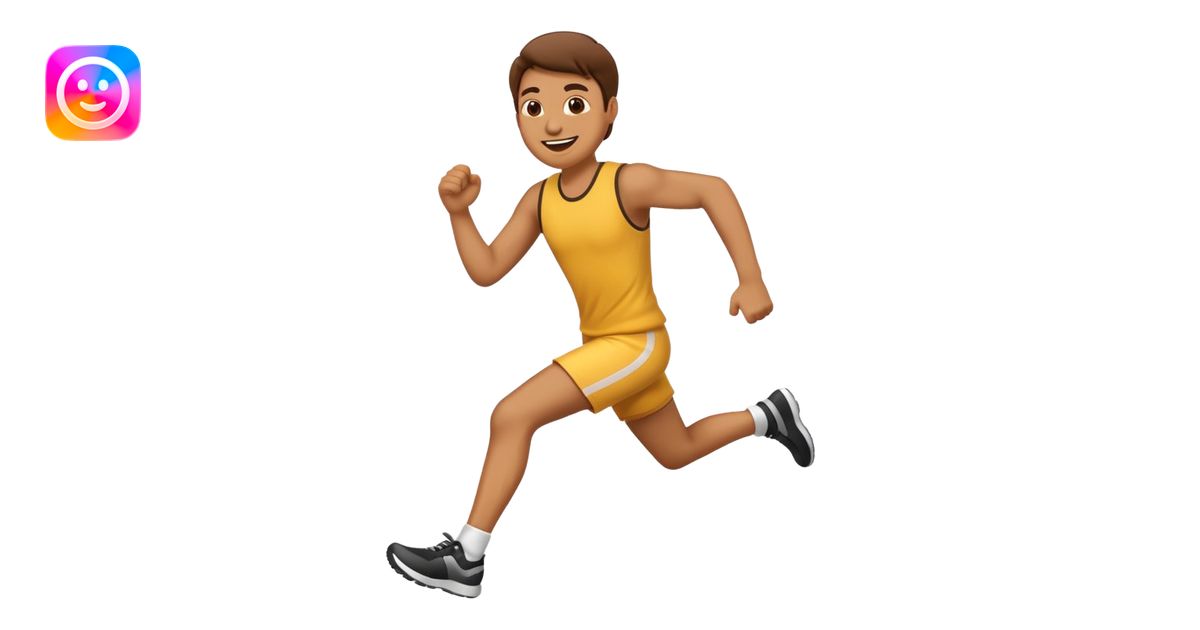 running emoji runner emoji person running emoji emoji | AI Emoji Generator