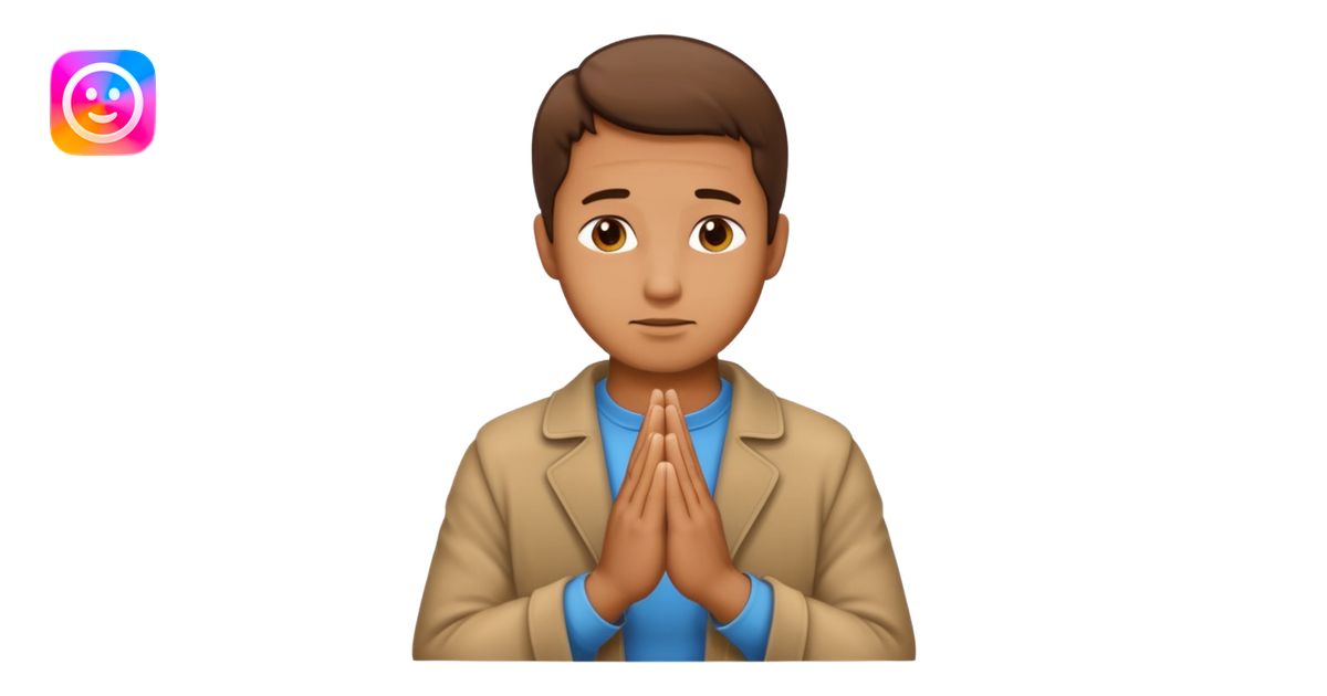 make praying man emoji looks exactly using default iphone emoji icons ...