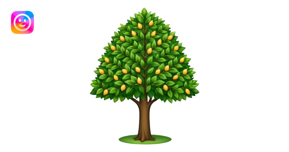 tree and trimmed tree emoji | AI Emoji Generator
