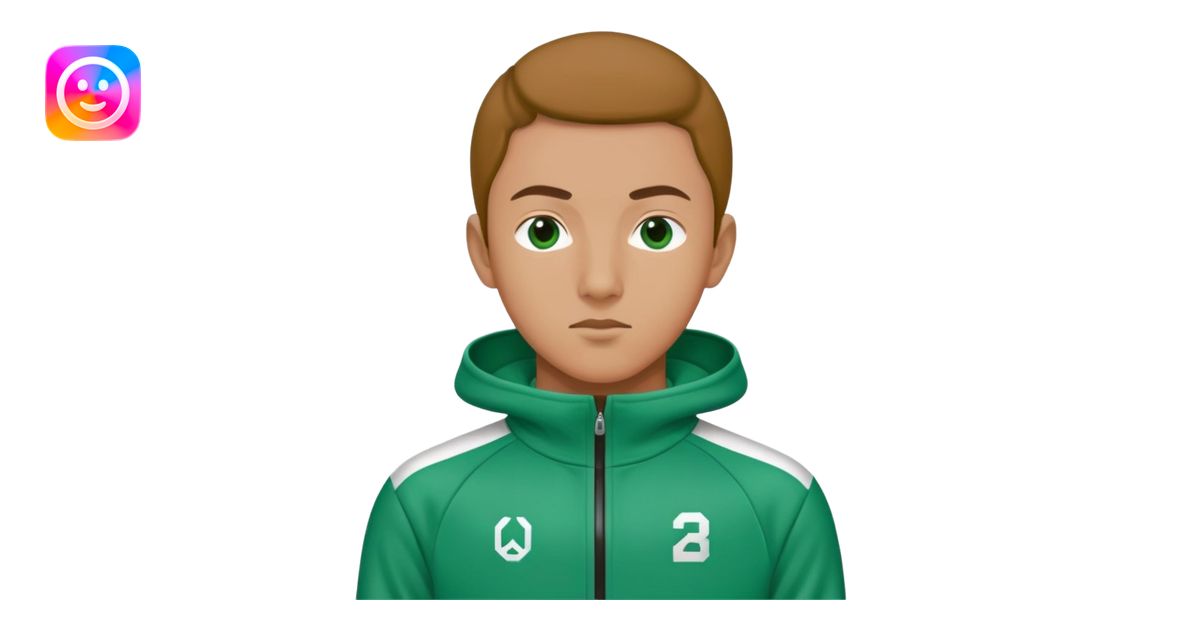 human player number 230 wearing green Squid Game tracksuit emoji | AI ...