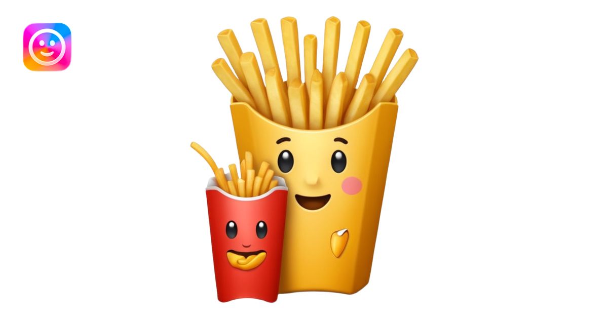 Floppa eating french fries emoji | AI Emoji Generator