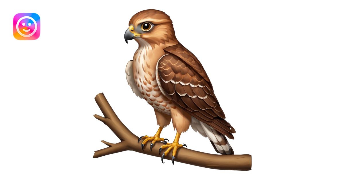 red-shouldered hawk juvenile emoji | AI Emoji Generator