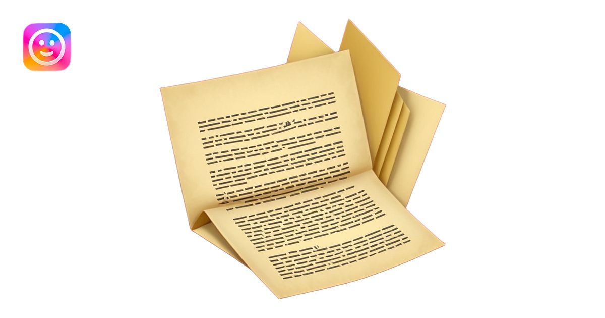 Premium contract golden paper signed and sealed emoji | AI Emoji Generator