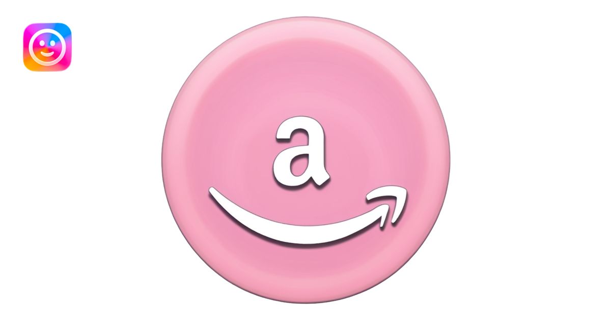 amazon prime video aesthetic logo in pastel pink emoji | AI Emoji Generator