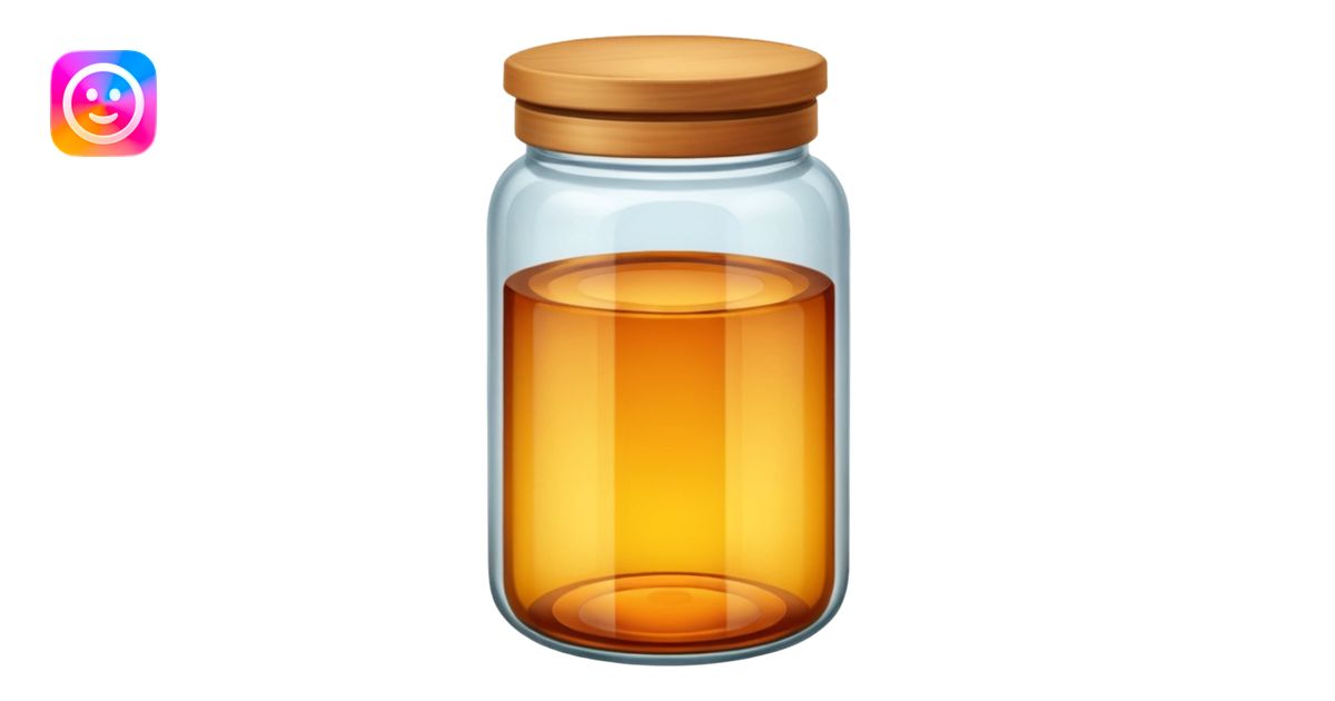 Amber jar emoji | AI Emoji Generator