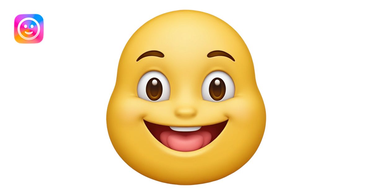 Yellow emoji with big fat lips emoji | AI Emoji Generator