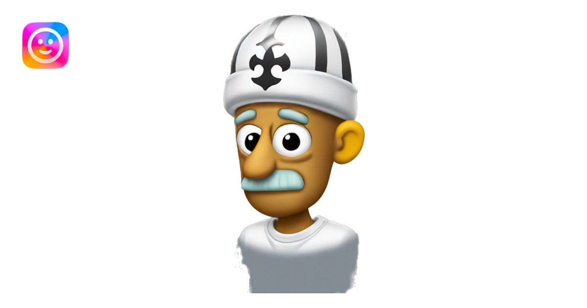 Squidward in a Pittsburgh Steeler hat emoji | AI Emoji Generator