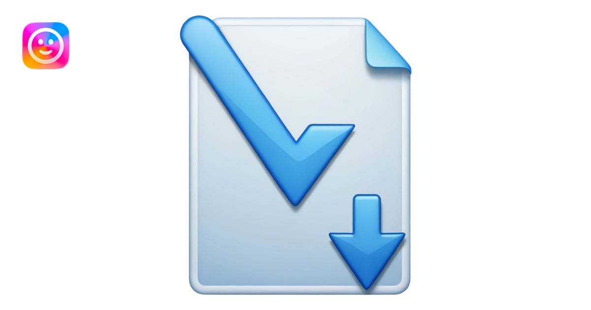 document emoji with a picture in the center and an upward arrow at the ...