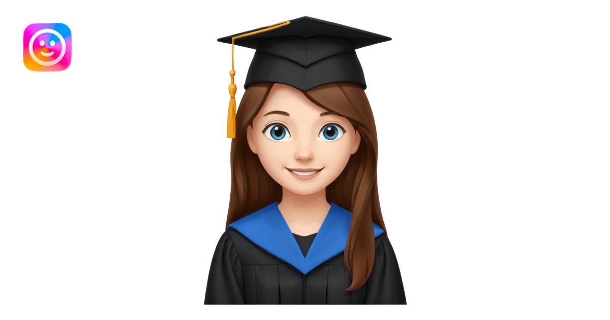 school graduation with a pretty female graduating student with long ...