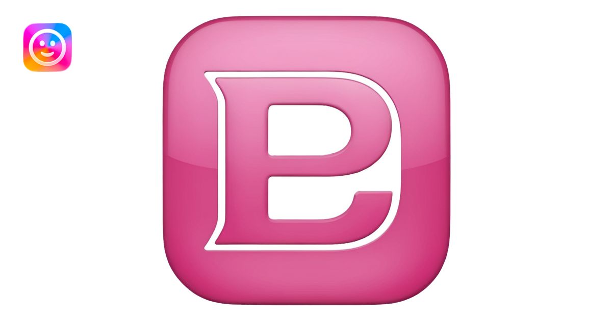 pink p logo emoji | AI Emoji Generator