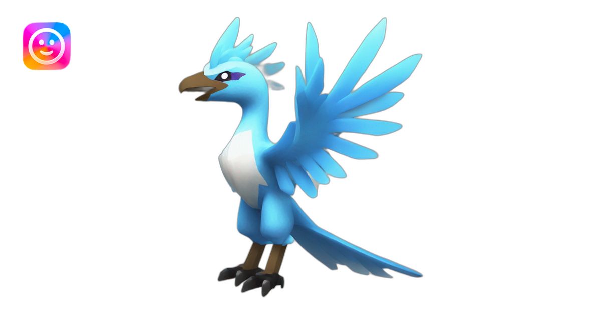 Pixelmon Minecraft Shiny Galar Articuno emoji | AI Emoji Generator