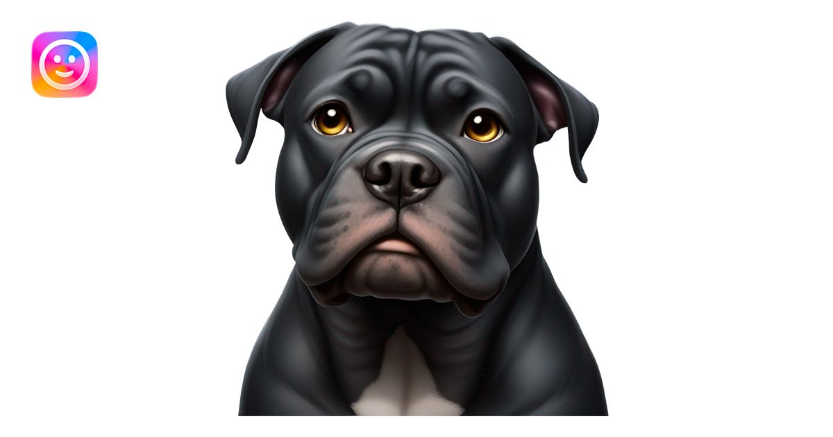 Black american bully smoking emoji | AI Emoji Generator