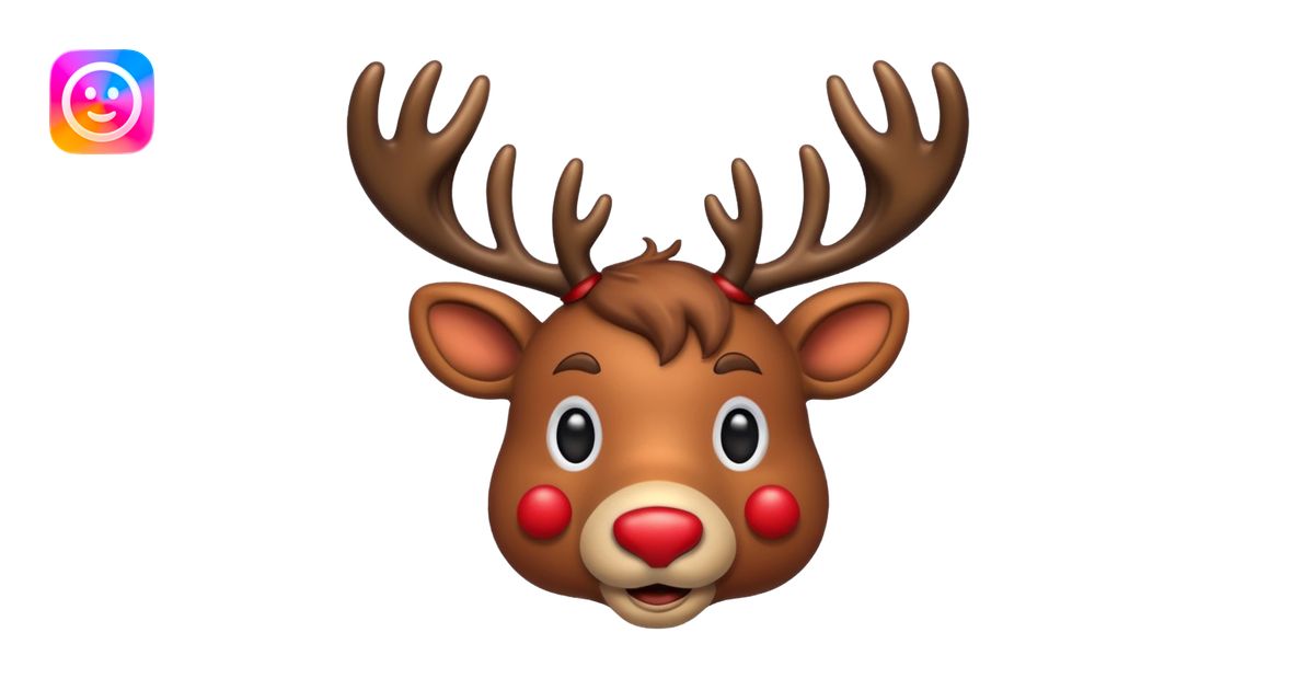 Christmas reindeer emoji | AI Emoji Generator
