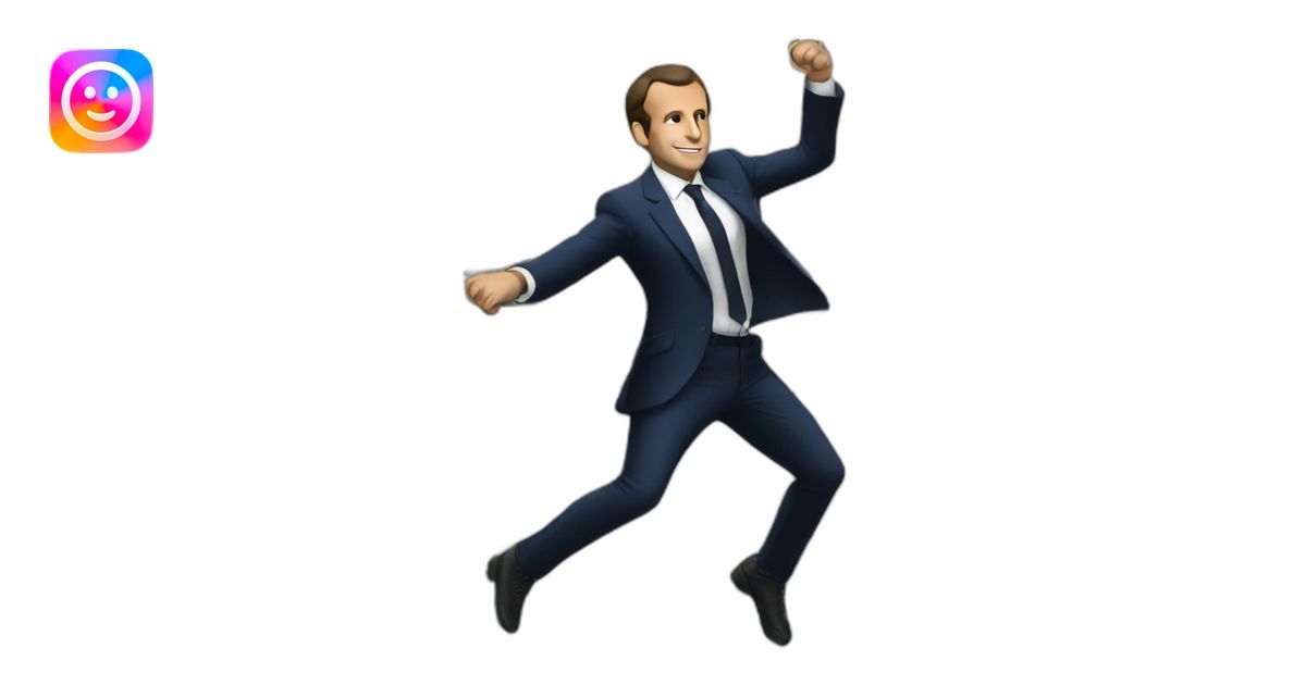 Macron dance money emoji | AI Emoji Generator