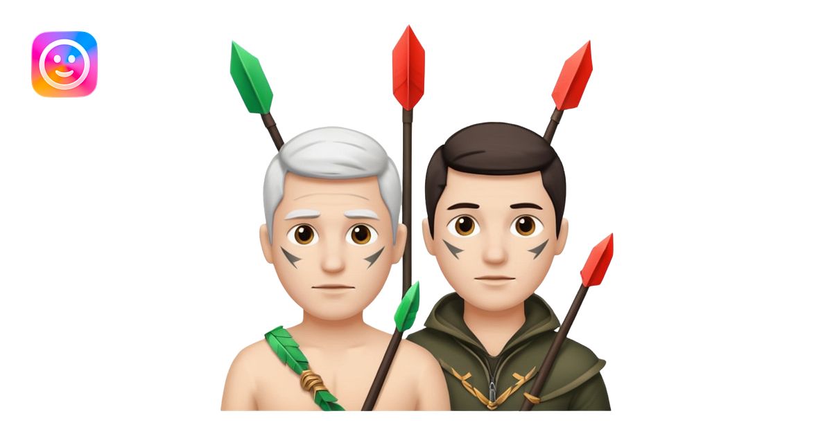 referal system (two guys with arrows around them) emoji | AI Emoji ...