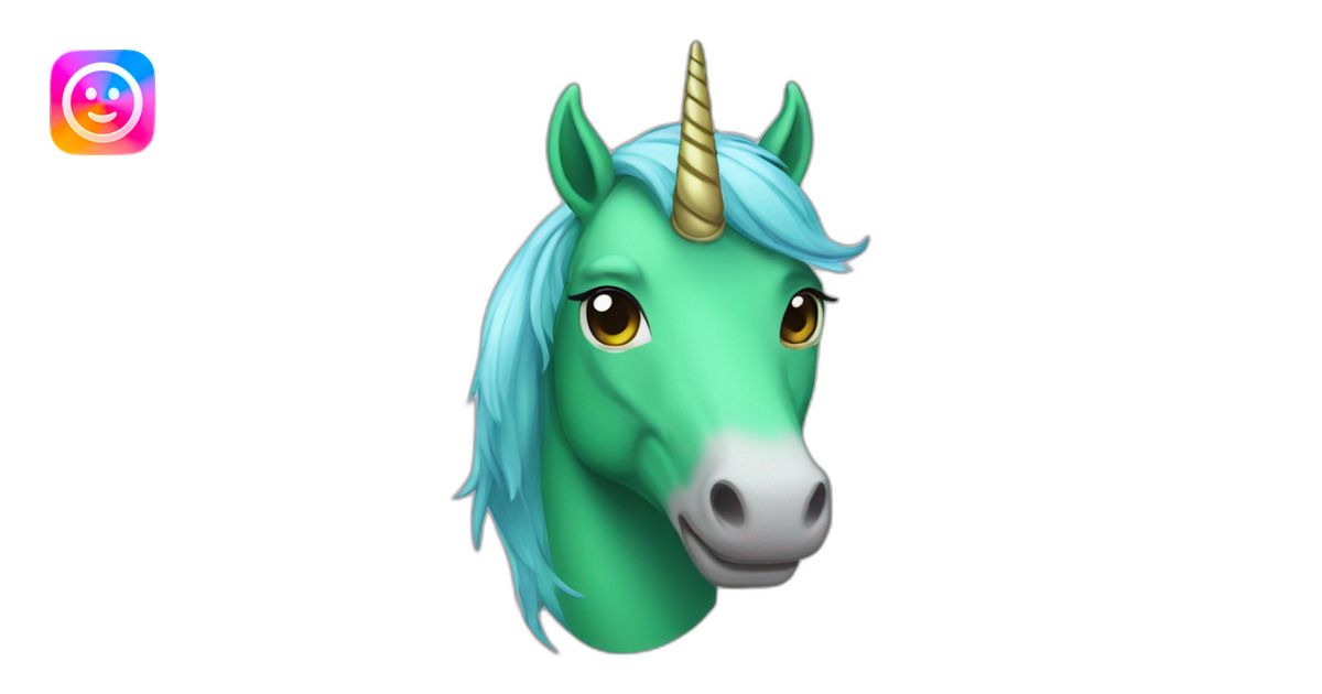 licorne verte emoji | AI Emoji Generator