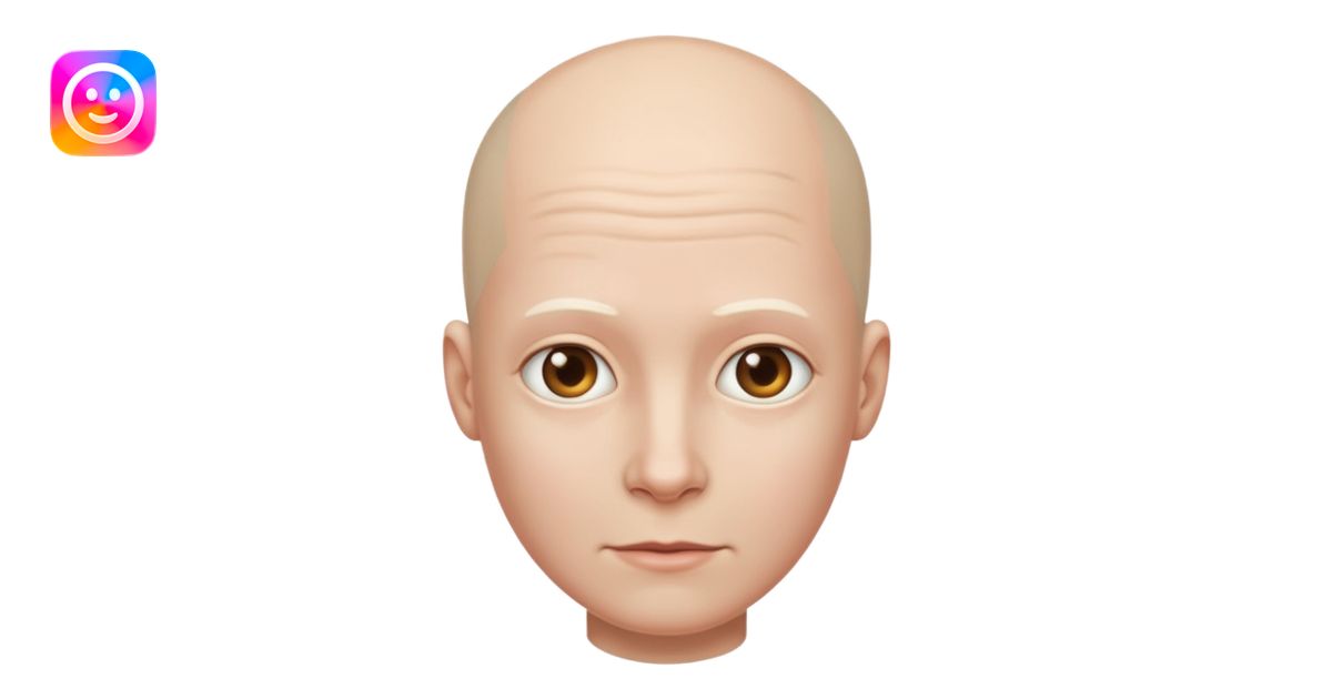 Human without hair emoji | AI Emoji Generator