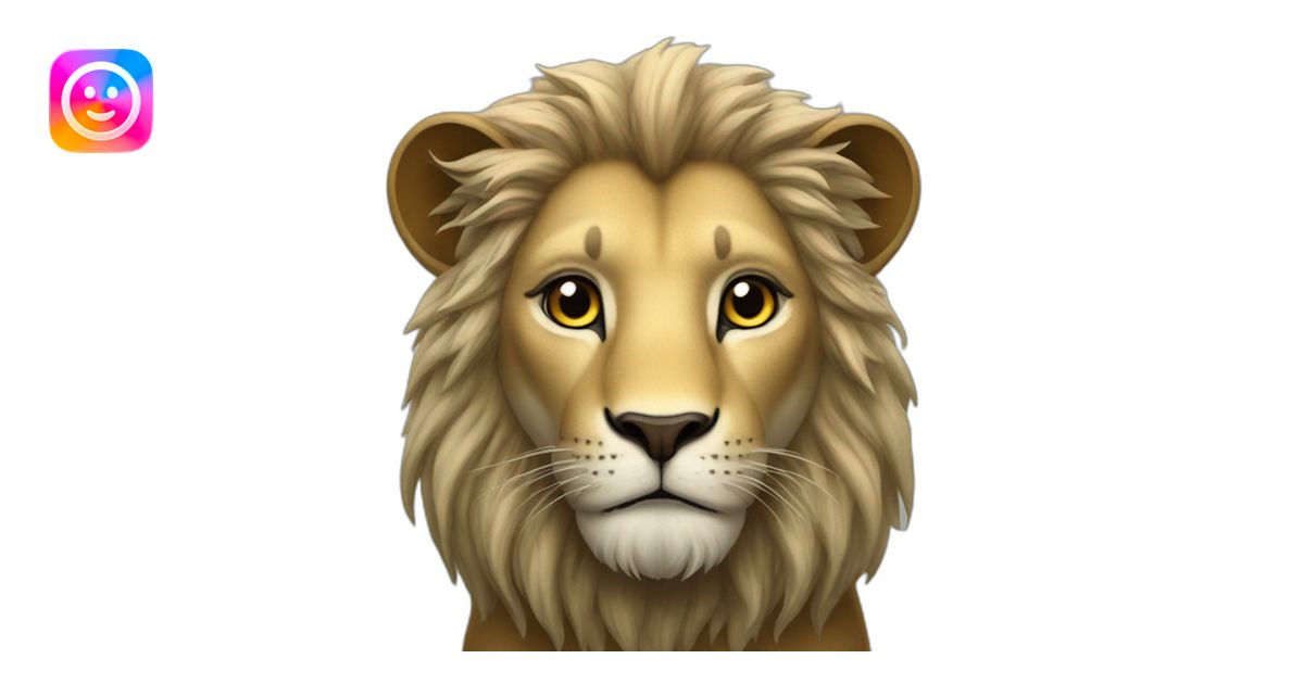 Lion elvish emoji | AI Emoji Generator