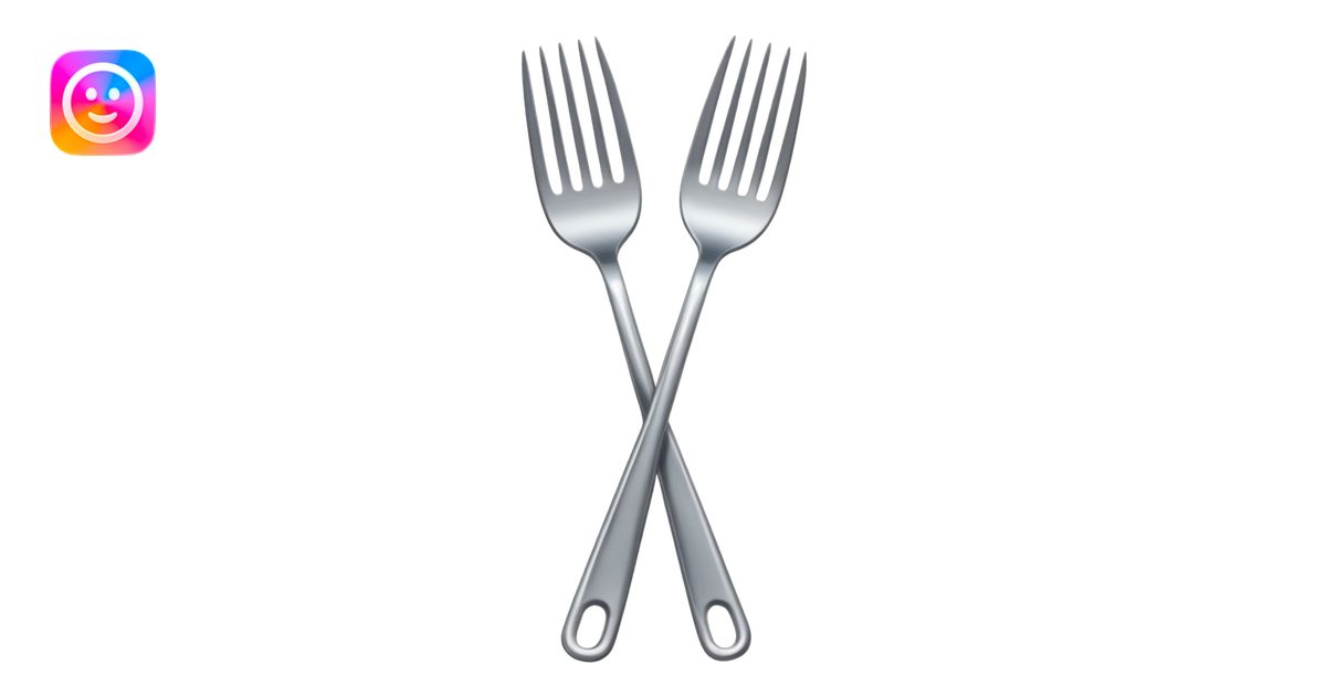 a fork raising a middle finger emoji | AI Emoji Generator