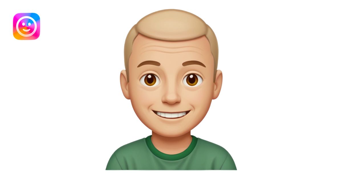 Carl from Sling Blade, smiling, apple style emoji emoji | AI Emoji ...