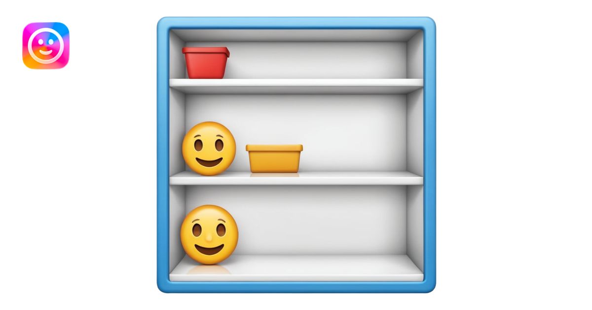 emoji of open magazine, inside the magazine there are illustrated empty ...