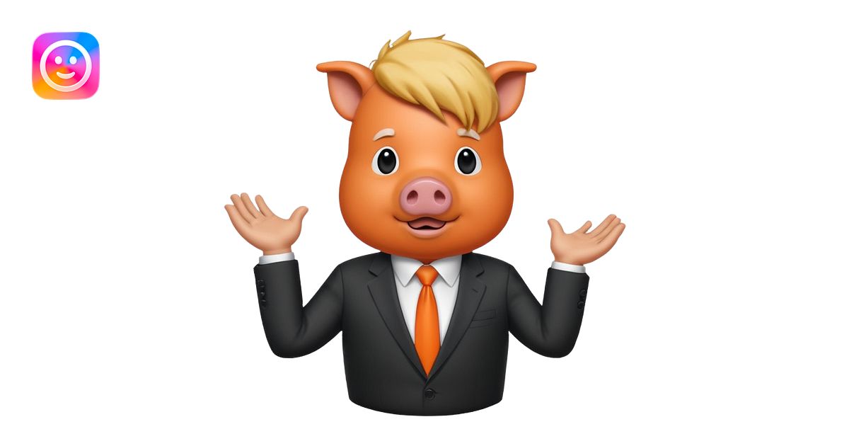 Trump pig emoji | AI Emoji Generator