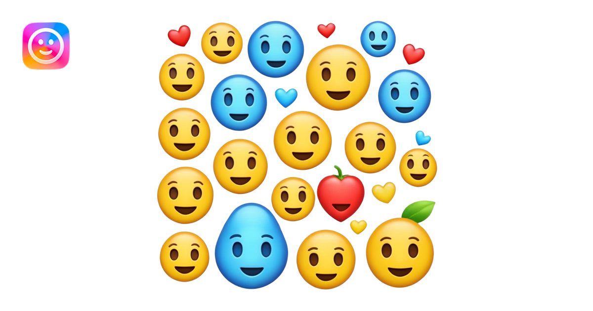 3D glossy emoji sticker, ultra clean cutout, sharp edges, high detail ...