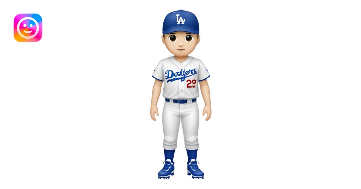 Dodgers baseball attire emoji | AI Emoji Generator