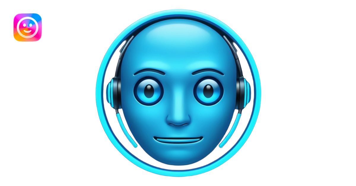 Neon cyberpunk emoji face, blue glow. Text: CERTIFIED TIME-WASTER ...