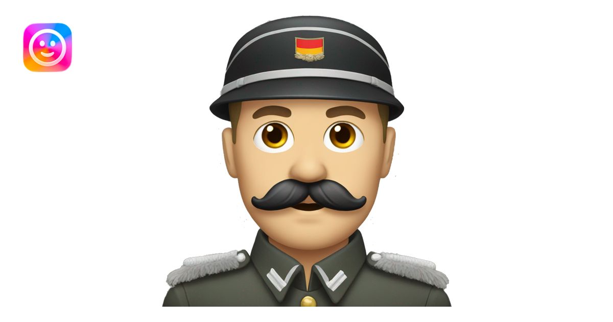 german soldier mustache emoji | AI Emoji Generator