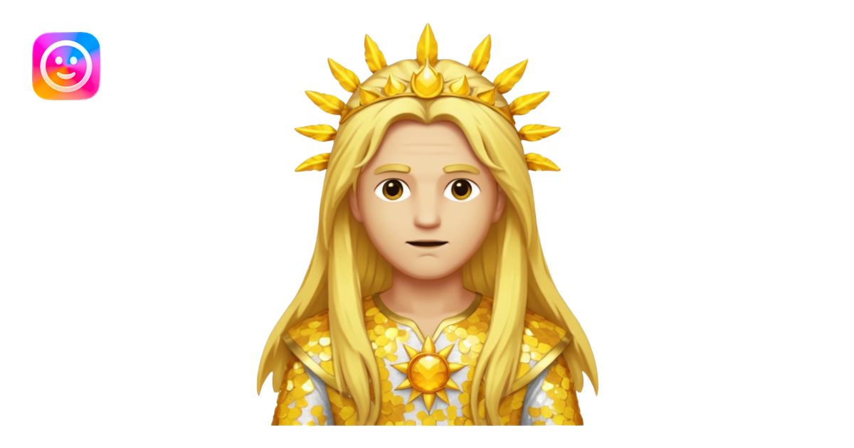 Sol, God of Sun from Gods and Goddesses with long golden blonde hair ...