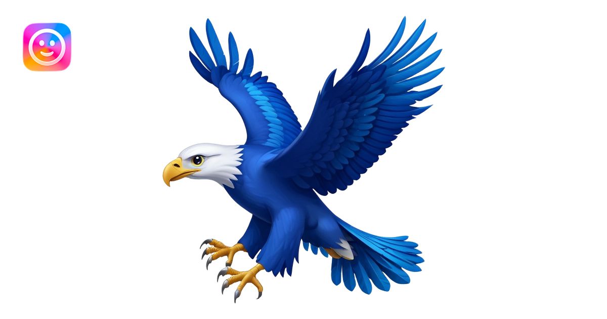 Blue eagle emoji | AI Emoji Generator