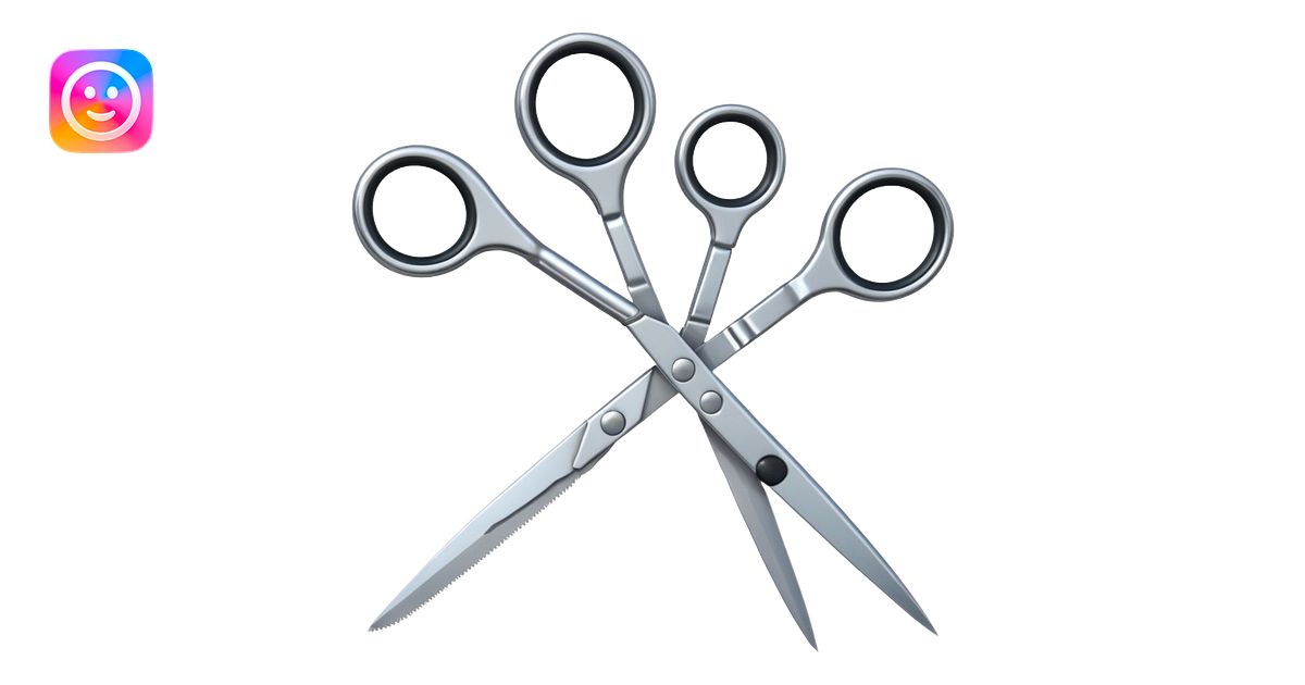 mac os icon cut scissors emoji | AI Emoji Generator