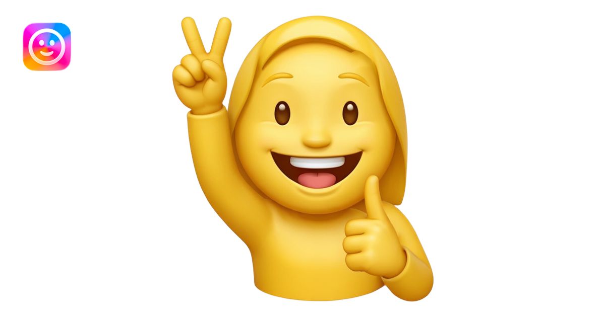 A laughing emoji that middle finger me emoji | AI Emoji Generator
