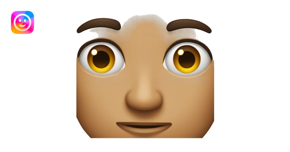 side eye with big eyebrow emoji | AI Emoji Generator