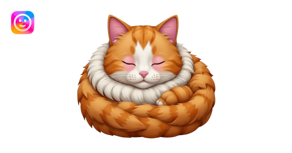 Cat nap emoji | AI Emoji Generator