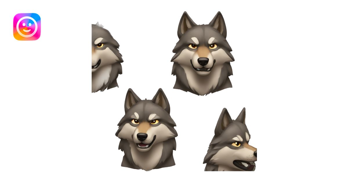muscular wolves emoji | AI Emoji Generator