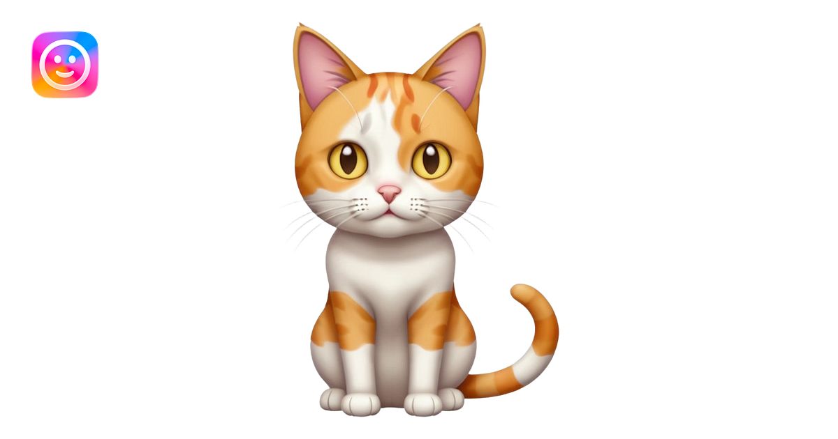 full body colourful calico tabby cat with disproportioned head with an ...