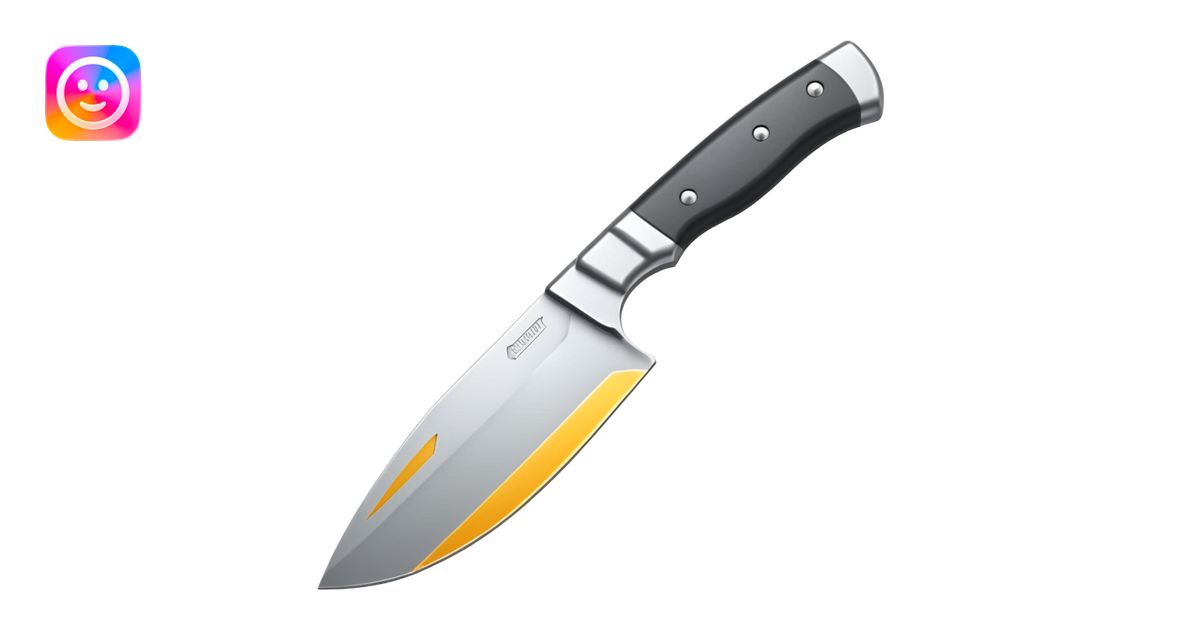 Drop point blade emoji | AI Emoji Generator