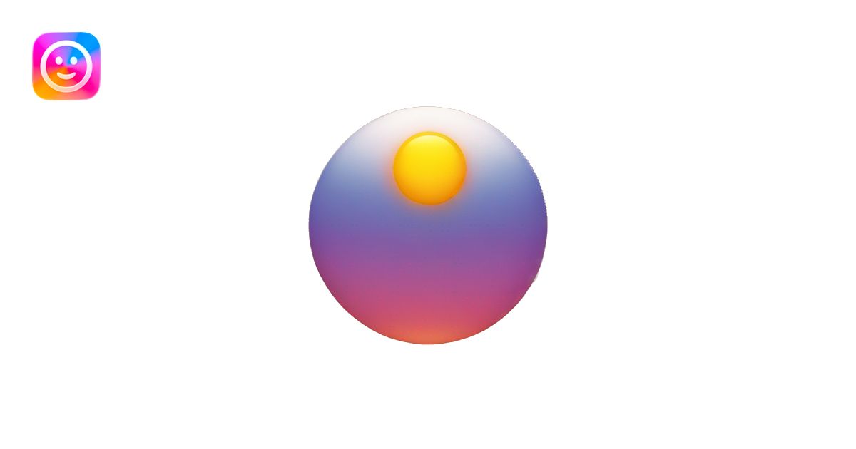 The sun face emoji peaking over a horizon (sunrise) emoji | AI Emoji ...